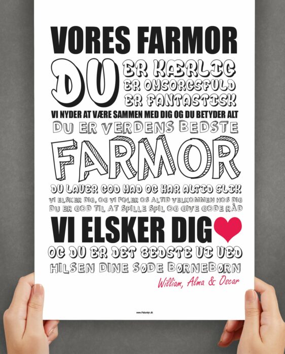 Vores farmor - plakat | Stort udvalg af plakater | Topscore på Trustpilot