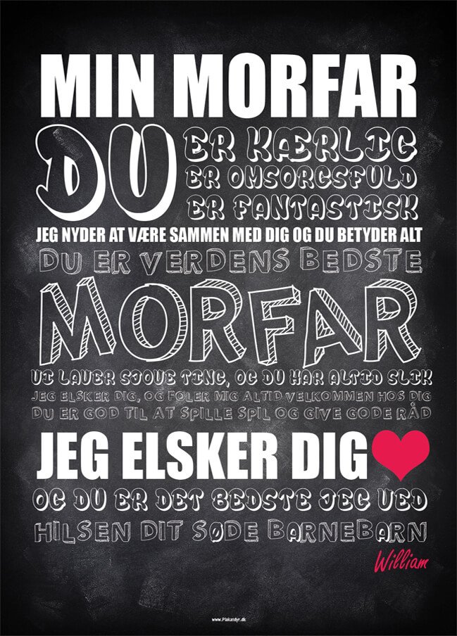 Vores morfar - plakat | Stort udvalg af plakater | Topscore på Trustpilot