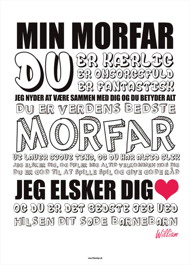 Vores morfar - plakat | Stort udvalg af plakater | Topscore på Trustpilot