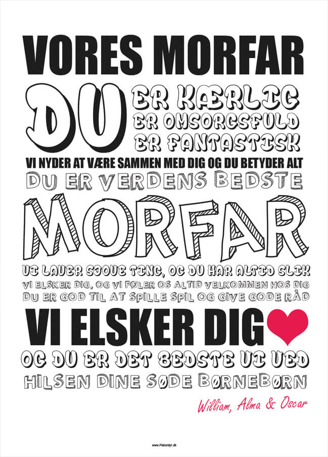 Min morfar - plakat | Stort udvalg af plakater | Topscore på Trustpilot
