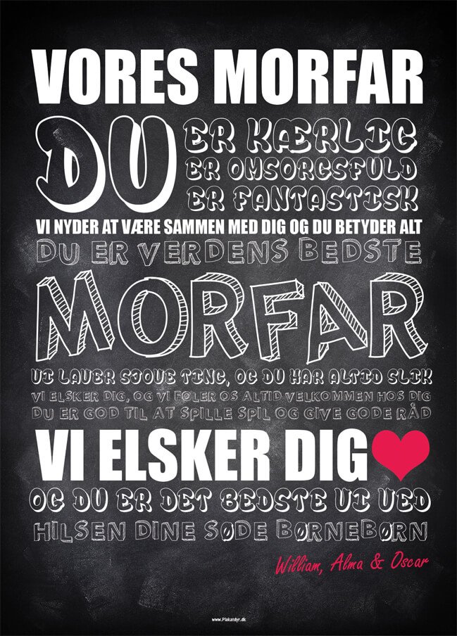 Vores morfar - plakat | Stort udvalg af plakater | Topscore på Trustpilot