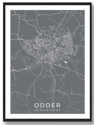 Odder by plakat – ⭐ Se de populære Odder byplakater hos os 💚