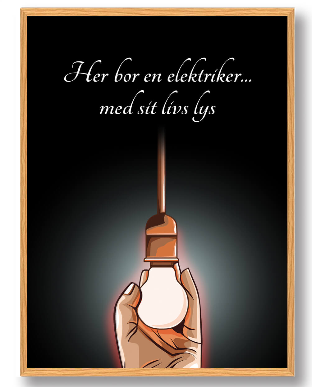 Køb vores "Her bor en elektriker..." plakat online |» Lynhurtig og ...