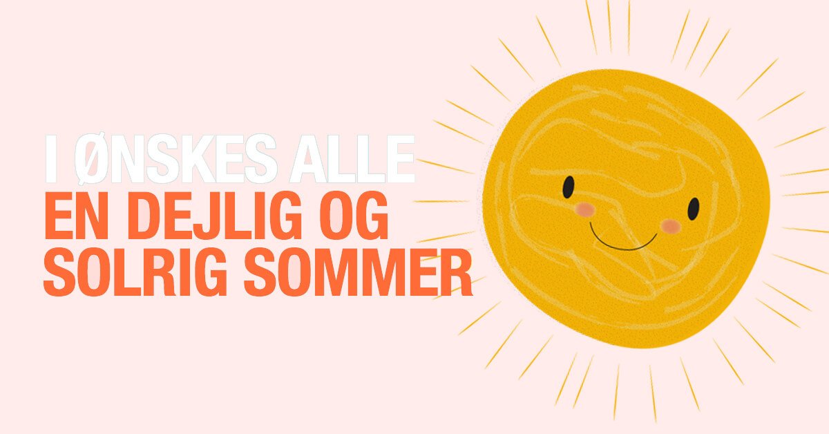 Plakatdyr sommerferie - se vores åbningstider i sommerferien ☀️