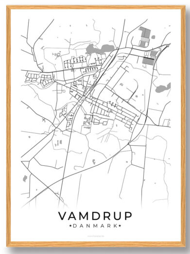 Vamdrup by plakat – Se de skønne Vamdrup byplakater her 😍