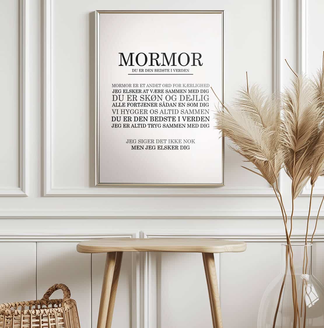 Citatplakat til mormor | Mormor er den bedste plakat 😍