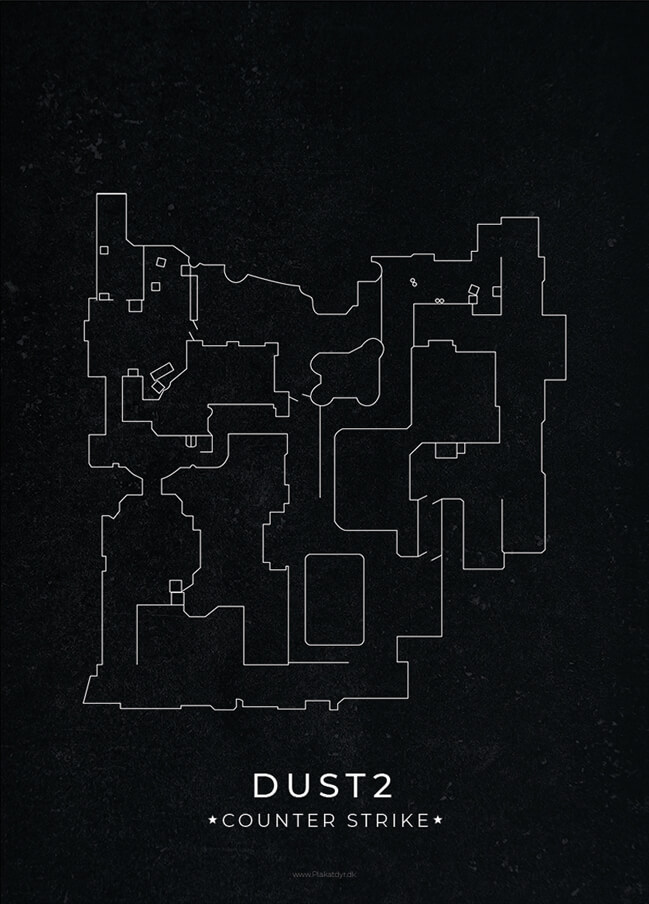 Dust2 map - CS gamerplakater | Stort udvalg af plakater | Topscore på ...
