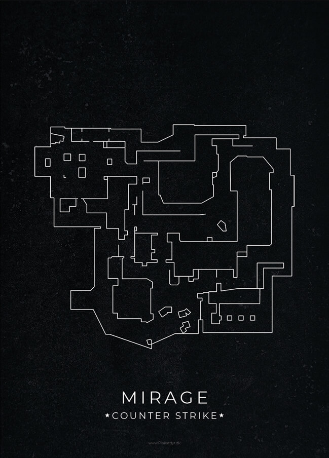 Mirage map - CS gamerplakater | Stort udvalg af plakater | Topscore på ...