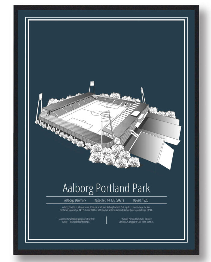 Køb vores "Aalborg Portland Park – AaB plakat" plakat online ...