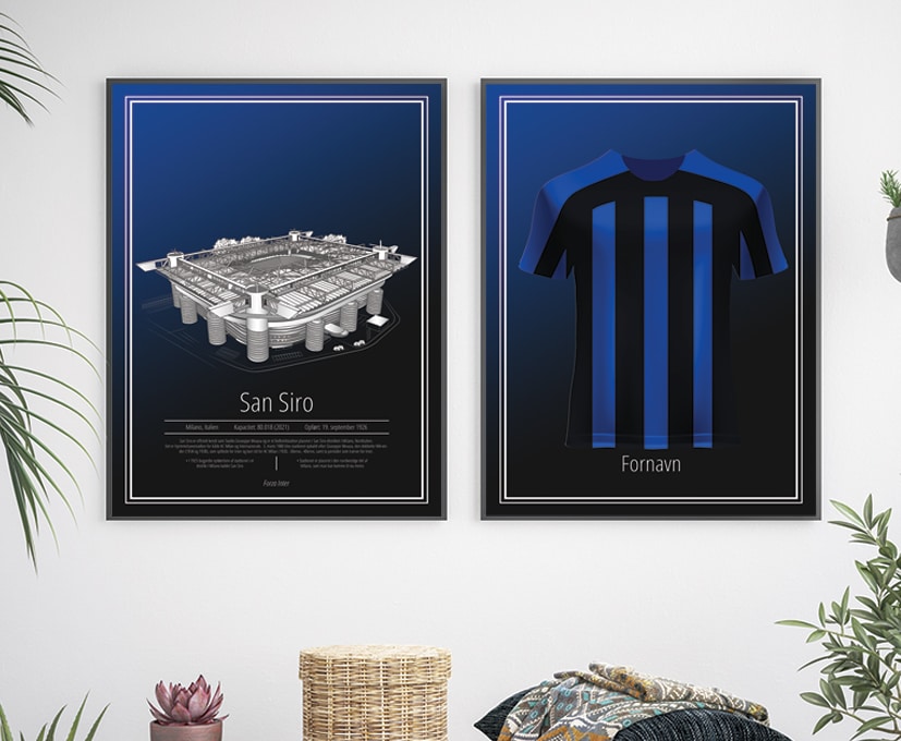 Inter Milan fodbold plakat | San Siro Stadion