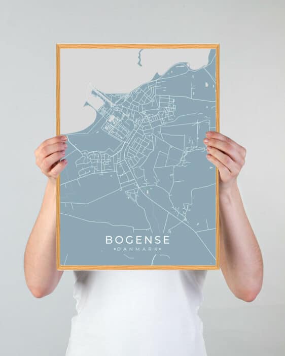 Bogense plakat - lyseblå | Stort udvalg af plakater | Topscore på ...