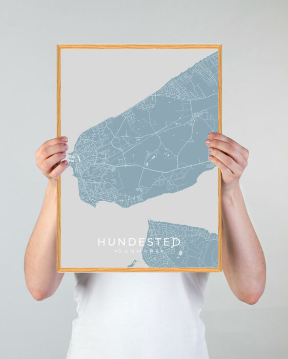 Hundested plakat - lyseblå | Stort udvalg af plakater | Topscore på ...