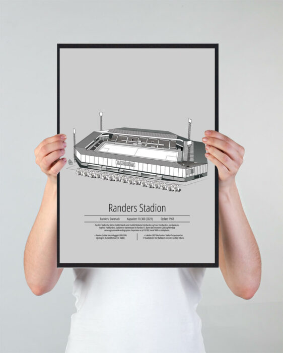 Cepheus Park Randers – Randers FC grå | Stort udvalg af plakater ...
