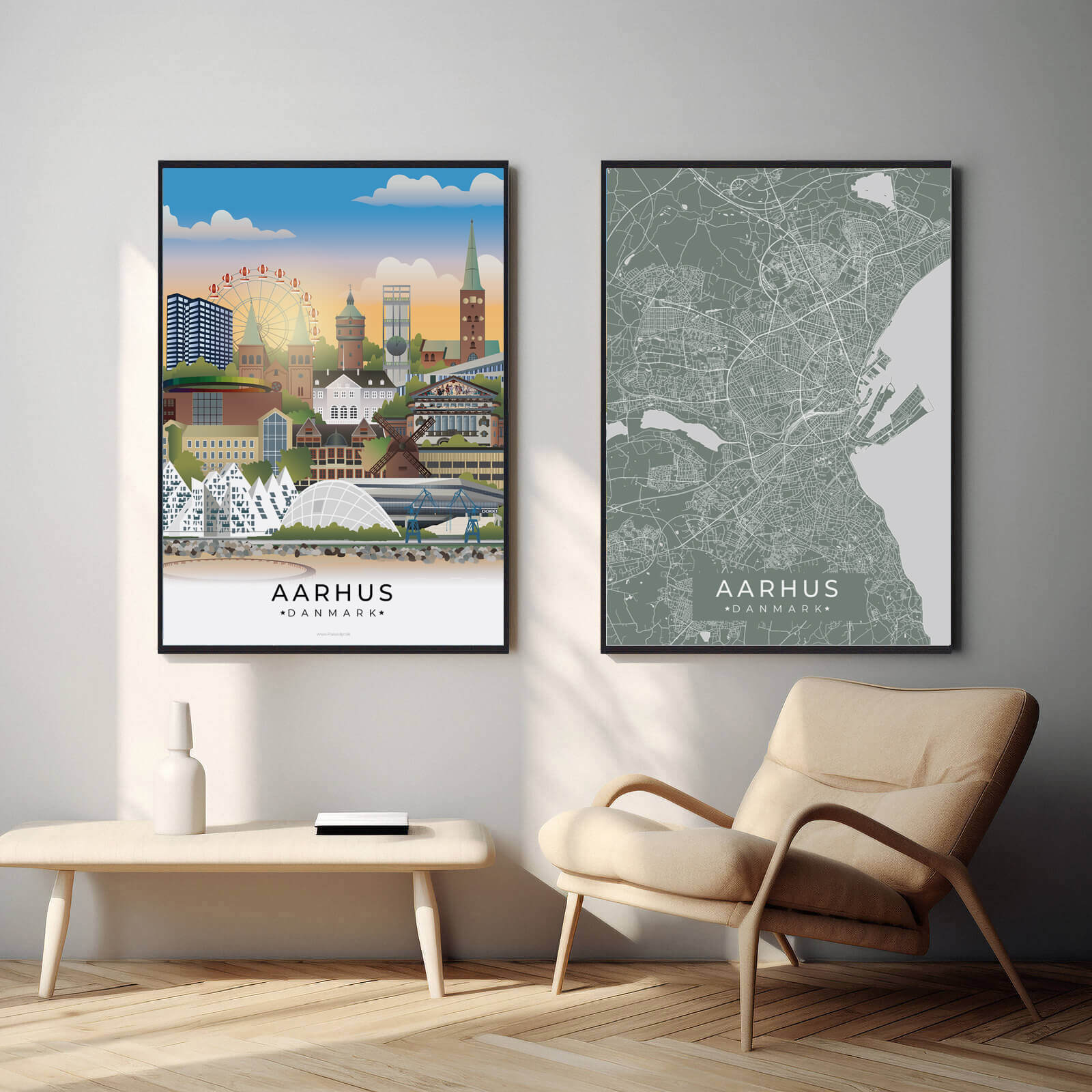 Aarhus plakater – ☀️ Se de populære Aarhus by plakater her💓