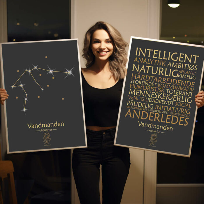 Stjernebilleder | Unikke og personlige stjernetegn plakater