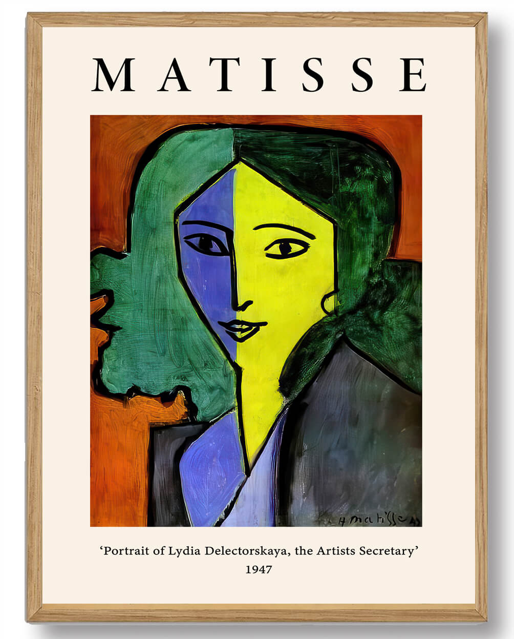Henri Matisse - Portrait of Lydia Delectorskaya | Klik her 😍