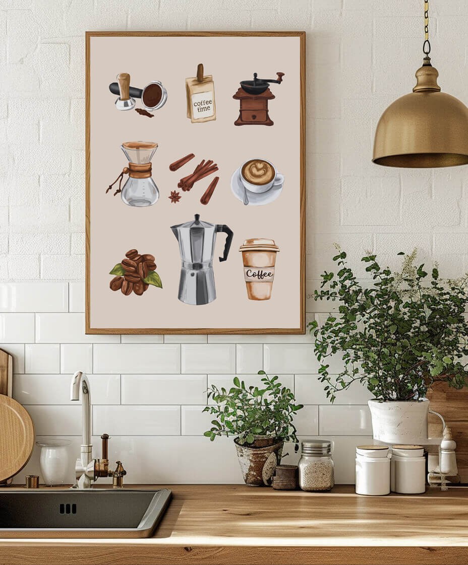 Kaffeudstyr | Stort udvalg af kaffeeplakater til kaffestationen 😍