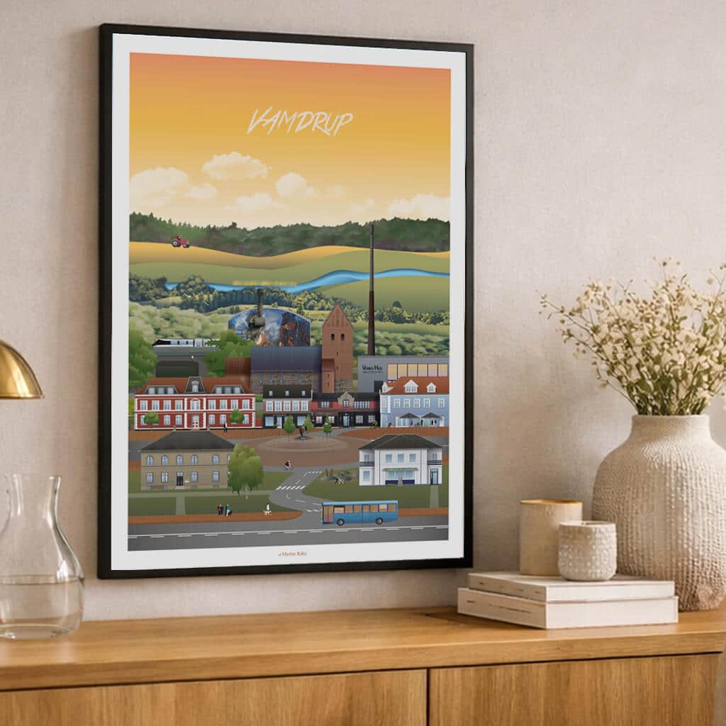 Vamdrup plakat | Se vores store udvalget😊